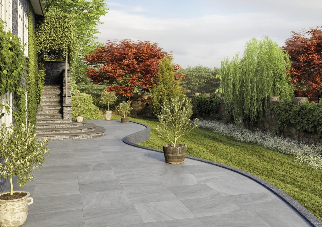 DALLE SUR PLOTS 20MM EREBOR ASPECT PIERRE GRIS 60 * 90 CM RECTIFIE - L ...